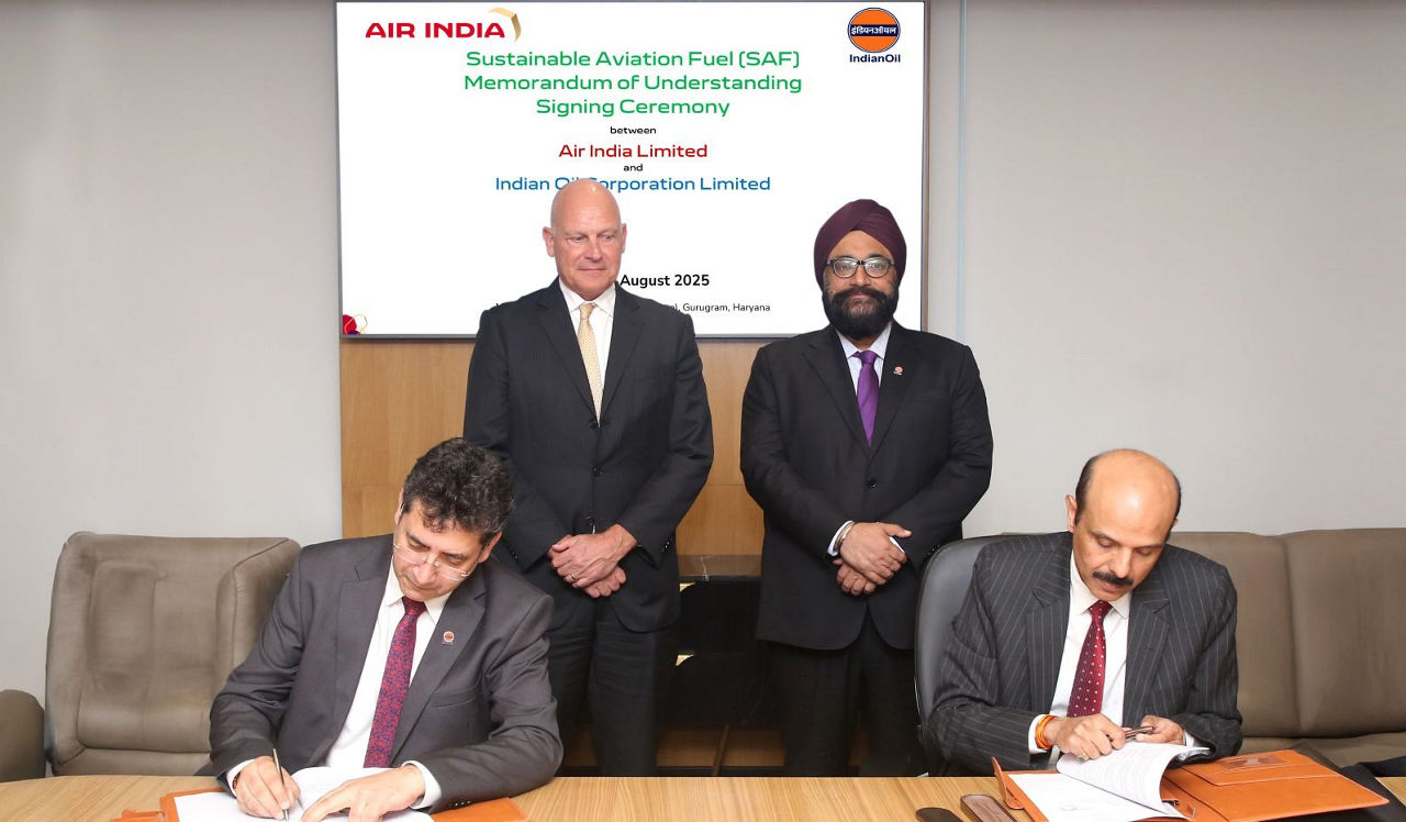 Air India and IndianOil sign MoU for supply of Sustainable Aviation ...